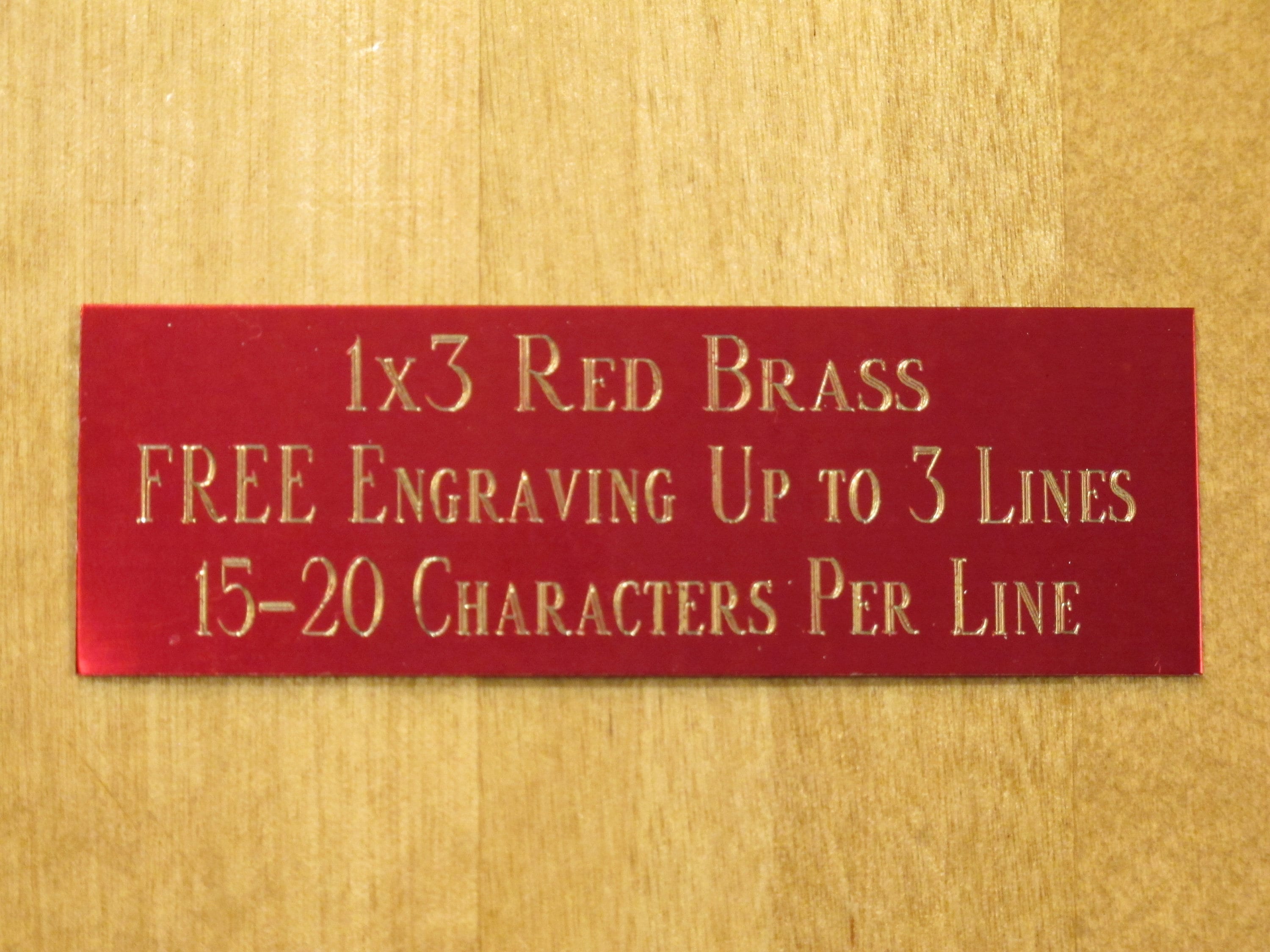 3x6 Custom Engraved Brass Name Plate/plaque Award - Etsy