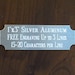 1"x3" Custom Engraved Aluminum Name Plate/plaque Award Art-trophies ...