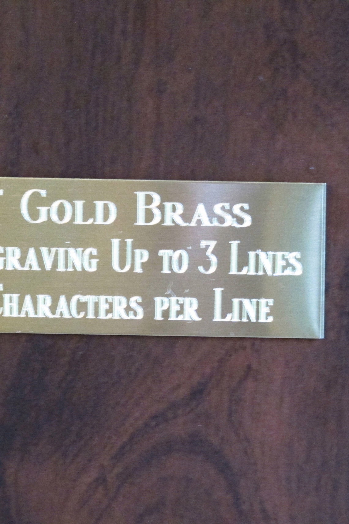 2x4 Custom Engraved Brass Name Plate/plaque Award - Etsy