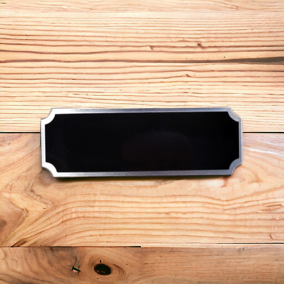 BLANK 1"x3" Rectangle Double-plate Black Aluminum Metal Laser Blanks ...