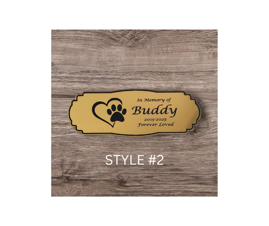 Personalized Pet Memorial Plaques, Paw Pet Engraved Plates, Memory ...