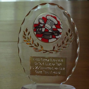 Cooking/soup/chili Cookoff/baking 6 1/2" Acrylic Award Trophy FREE ...