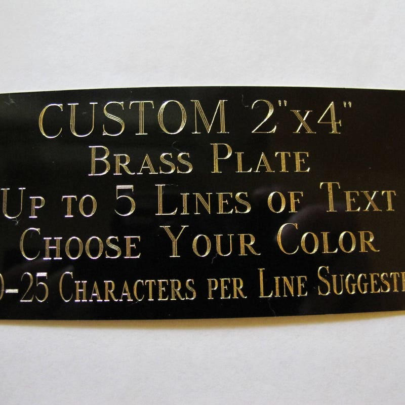 Trophy Engraving Name Plate - Etsy
