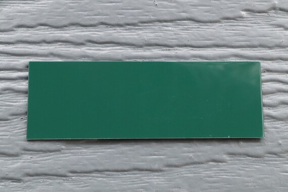BLANK 1x3 Rectangle Green Aluminum Metal Blanks | Etsy