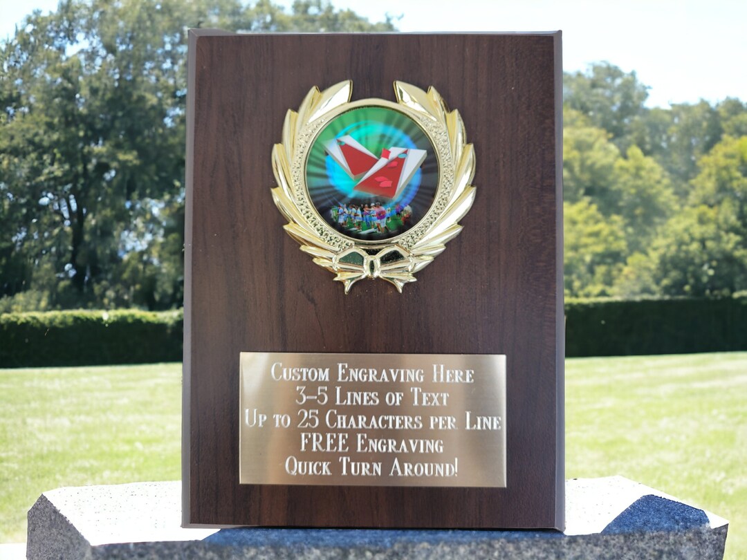 Cornhole Tournament Award Plaque 6x8 Trophy FREE Custom Engraving - Etsy