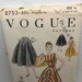 Vintage Vogue 8753 Sewing Pattern Womens Dress and Skirt Bust 34 - Etsy