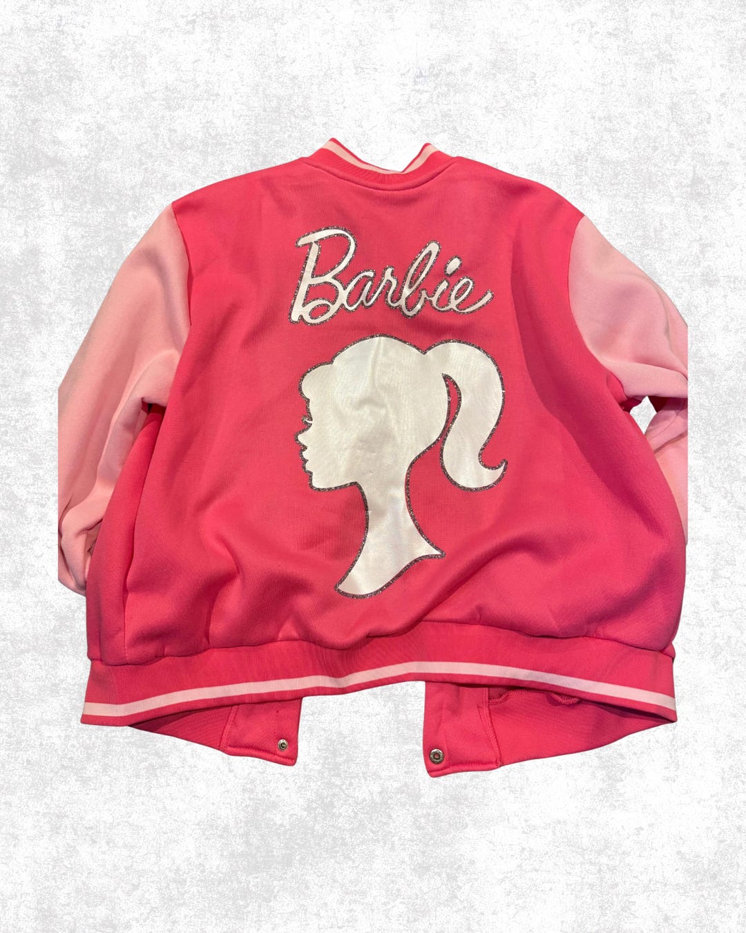 Pink Barbie Varsity Jacket – Retro Style, Embroidered Patch - Women’s ...