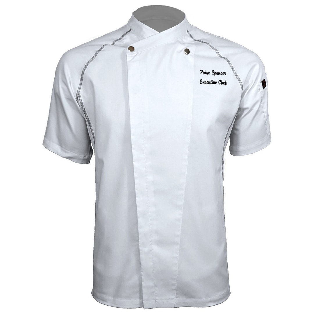 Custom Embroidered Chef Coat Professional, Chef Coat, Custom Embroidery ...