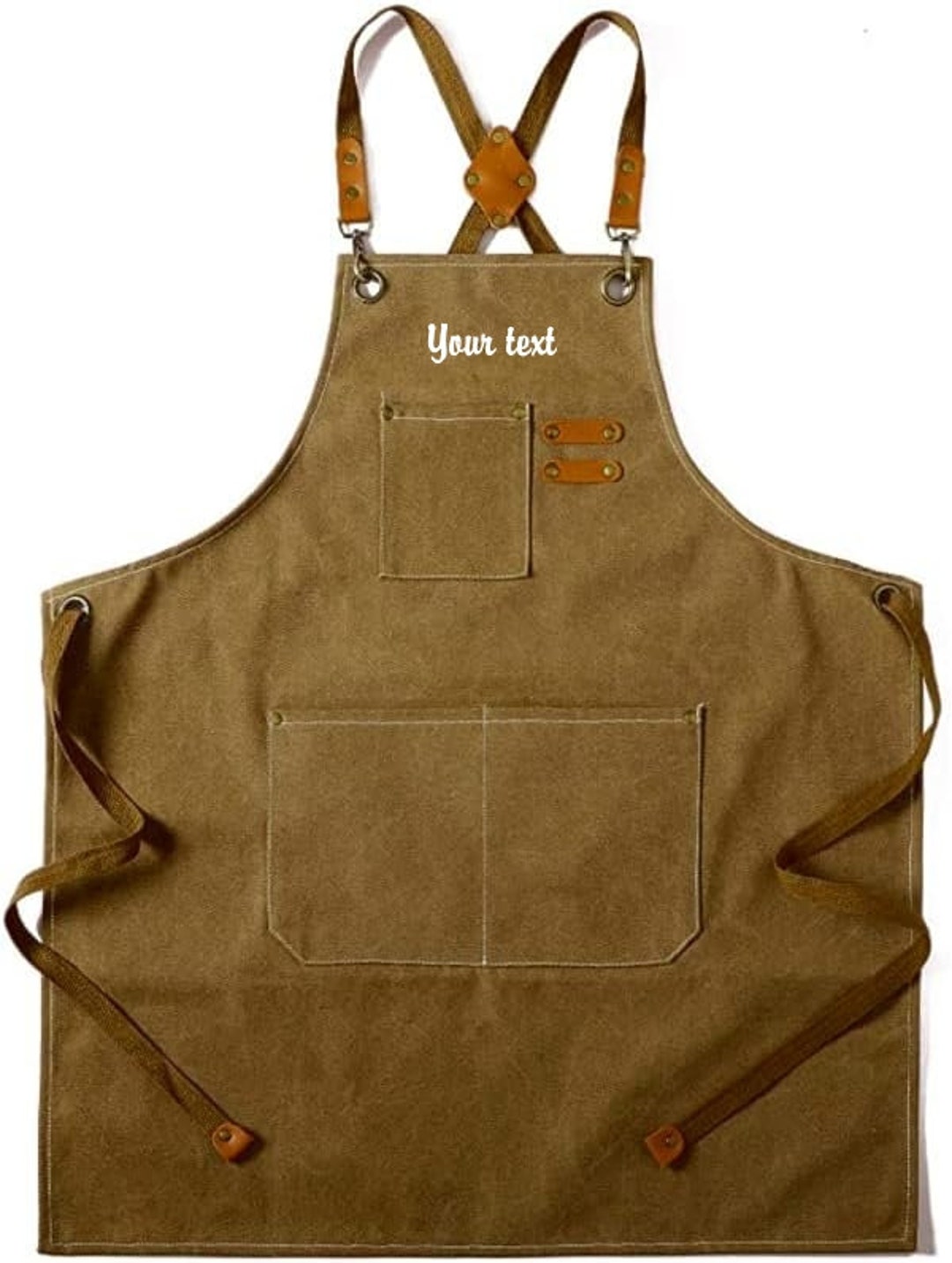 Personalized Barber Apron for Him Custom Canvas Apron Barber's Gift Men ...