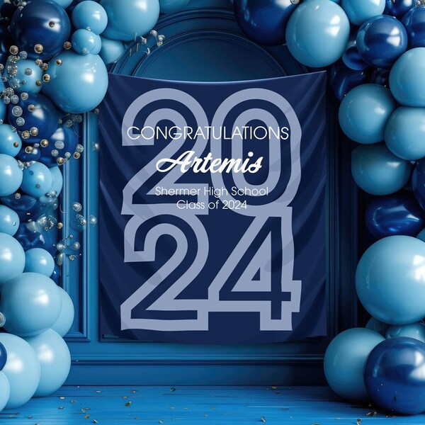 High School Graduation Backdrop - Etsy