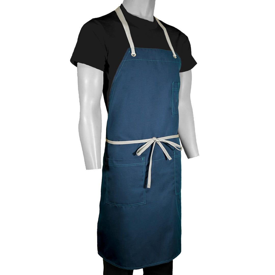 Essential Classic Apron Smart Pockets Cotton Straps Apron Chef Apron ...