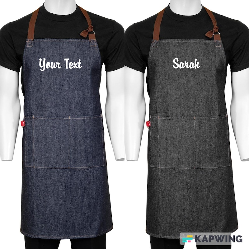 Personalized Embroidered Aprons for Men - Etsy
