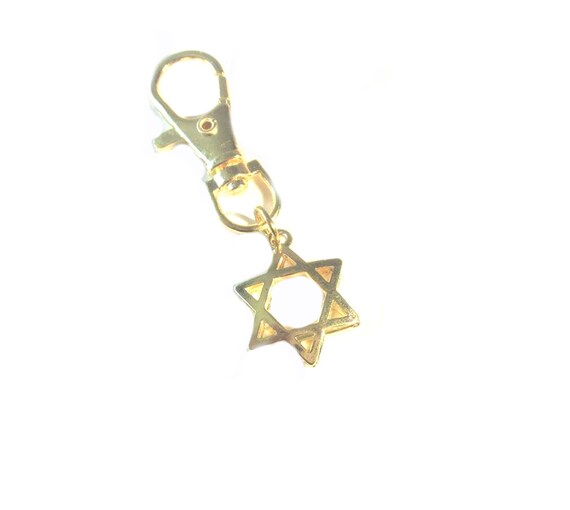 Star of David Keychain - Etsy