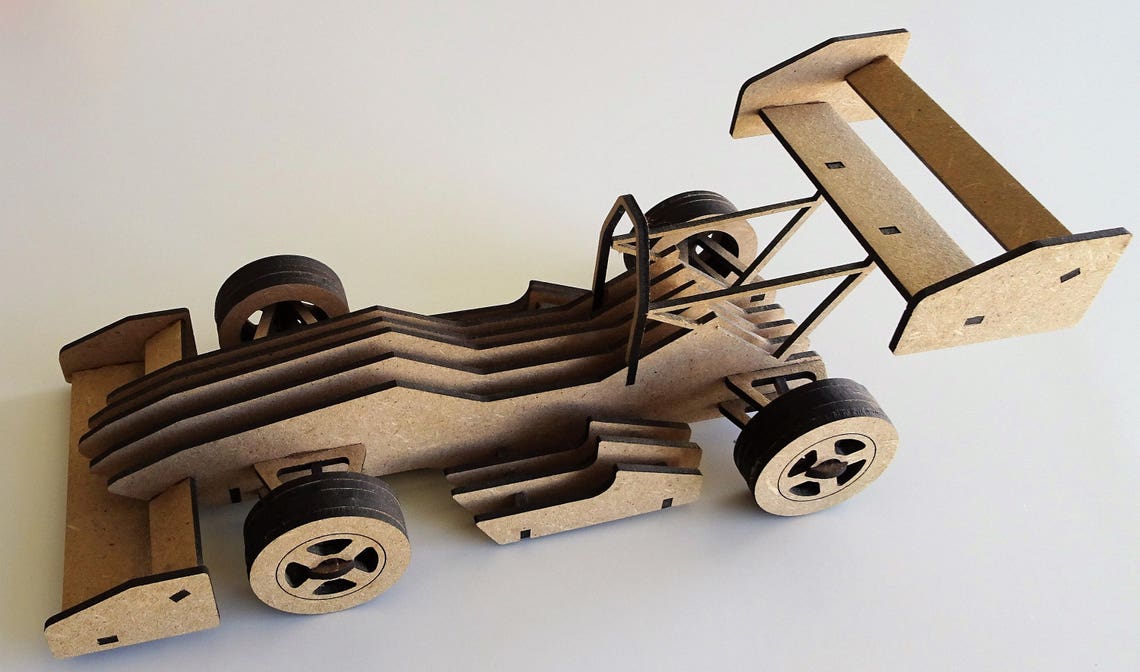 Toy Race Car Laser Cut File - Cheap and Original DYI Gift - Etsy UK