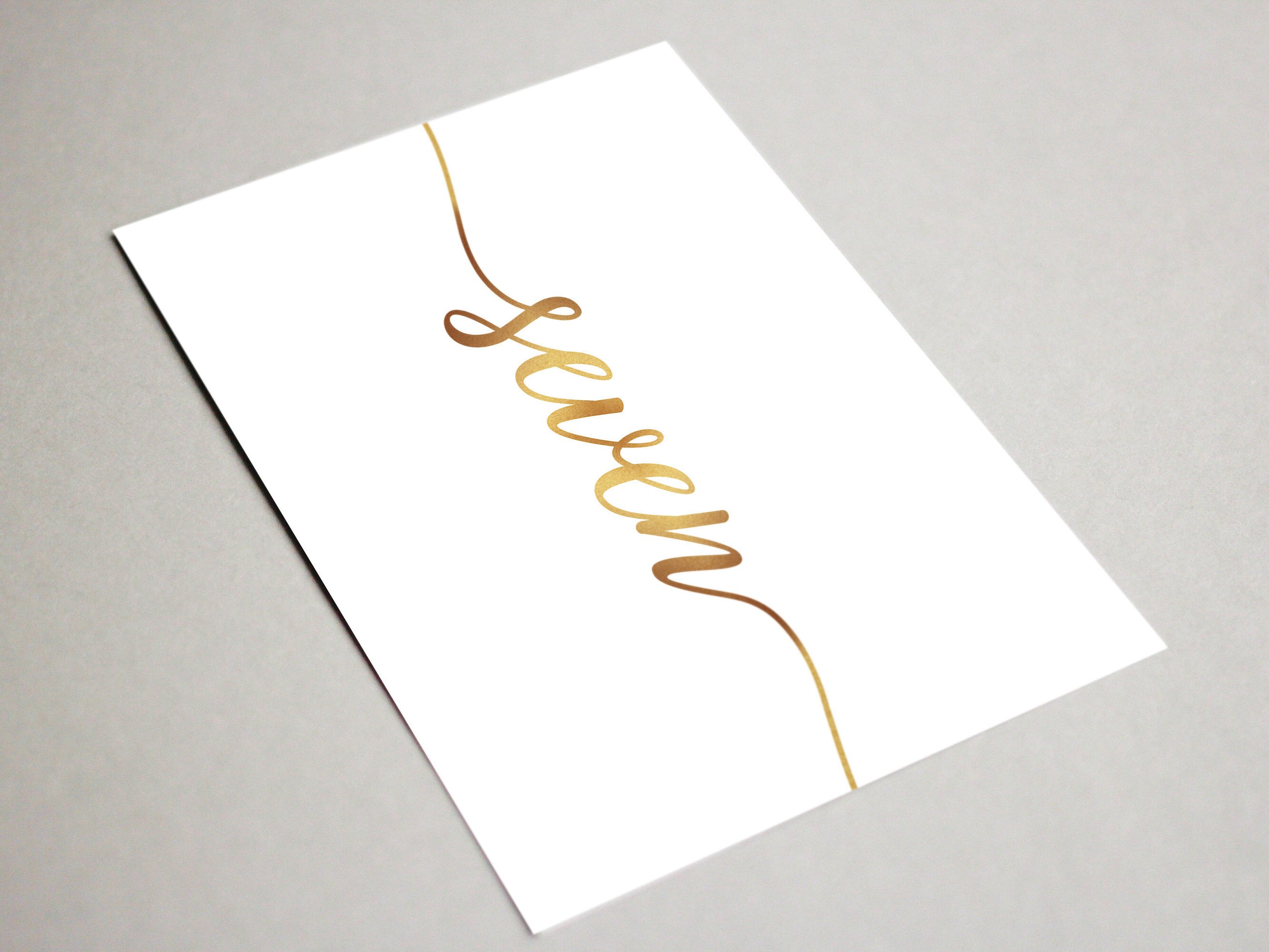 Gold Table Numbers, Printable Template for Wedding, Numbers 1-30, Sizes ...