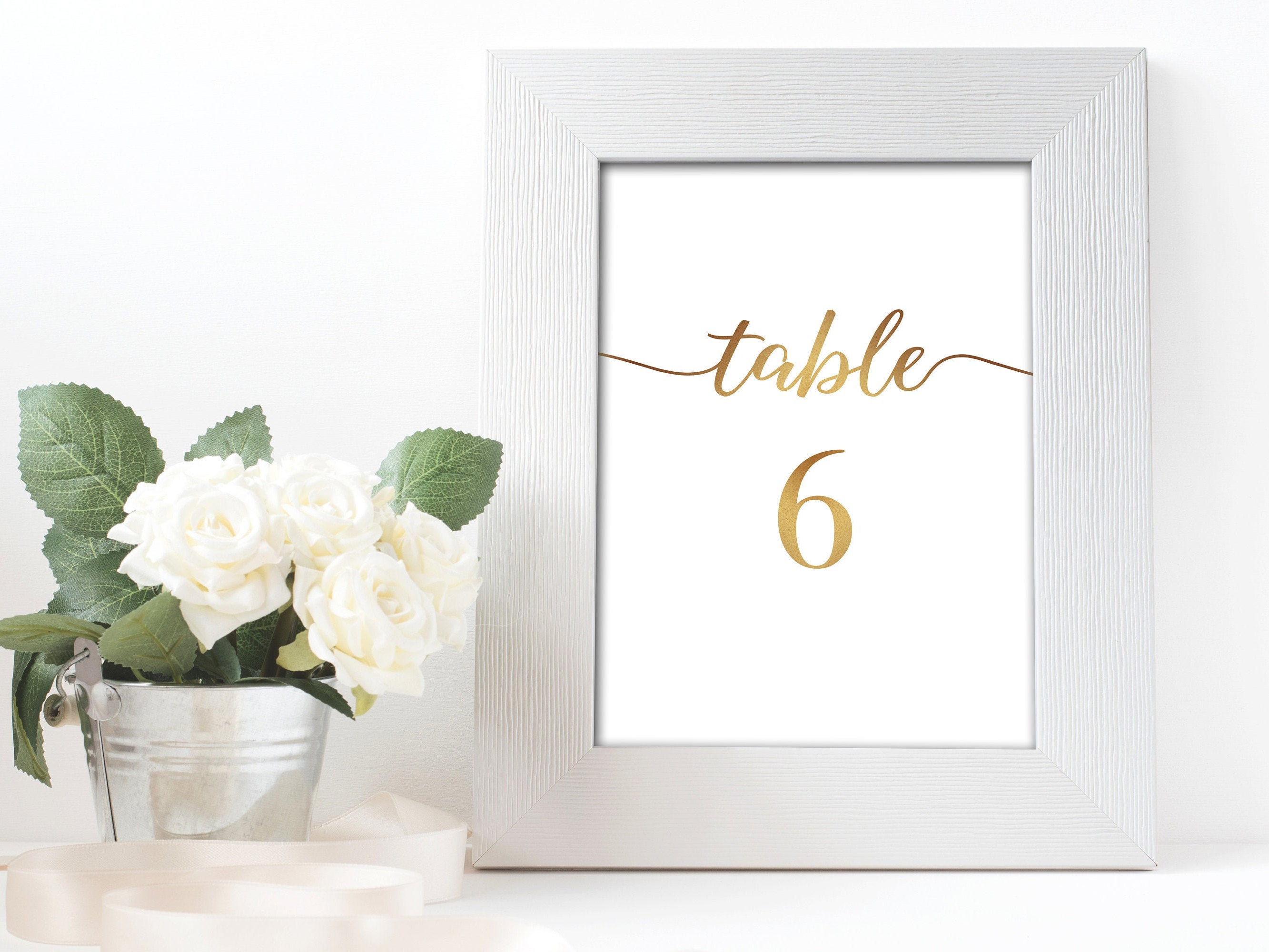 Gold Table Numbers Printable Numbers Template for Wedding - Etsy Canada