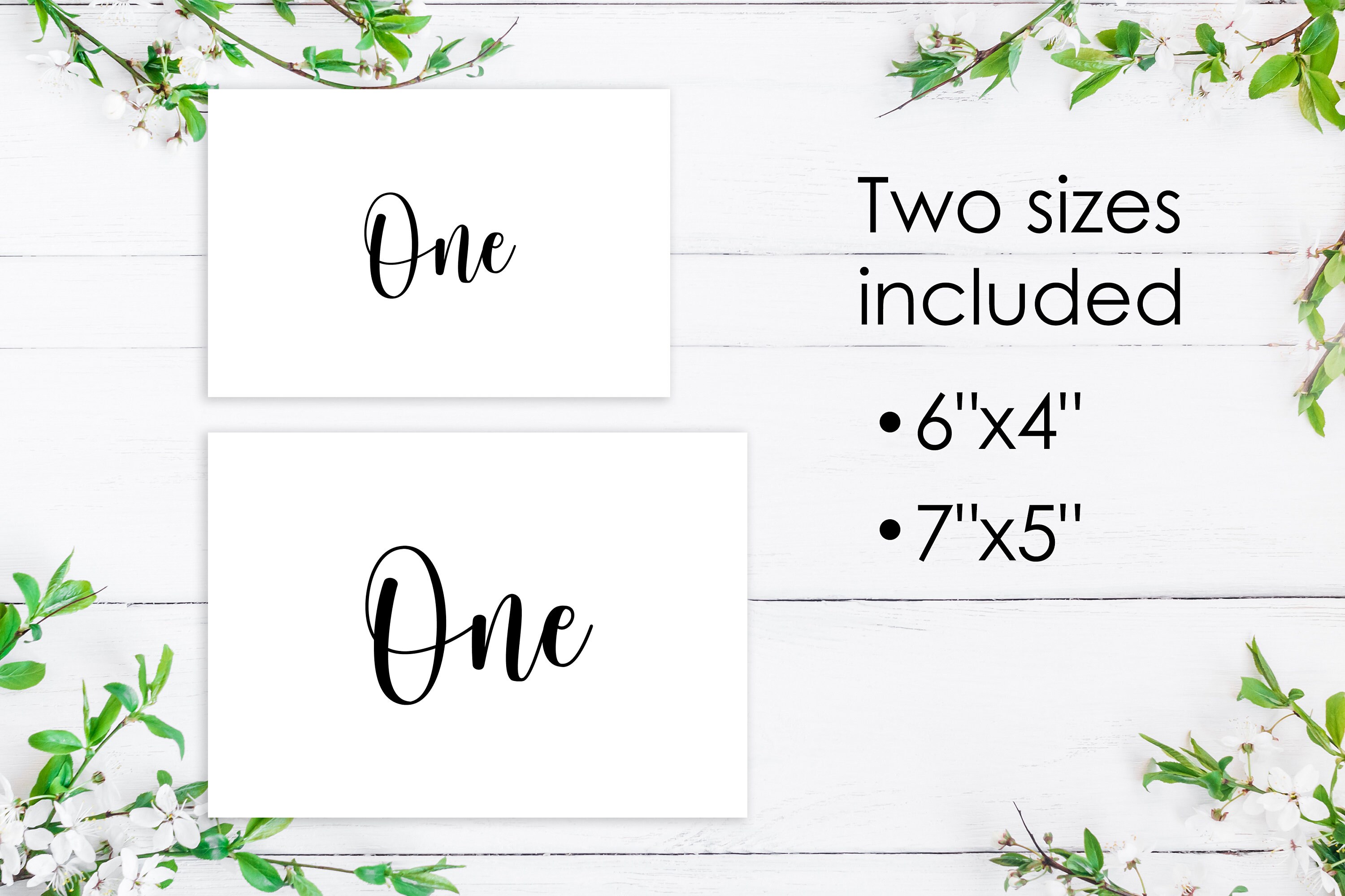 Table Numbers, Printable Template for Wedding, Black and White ...