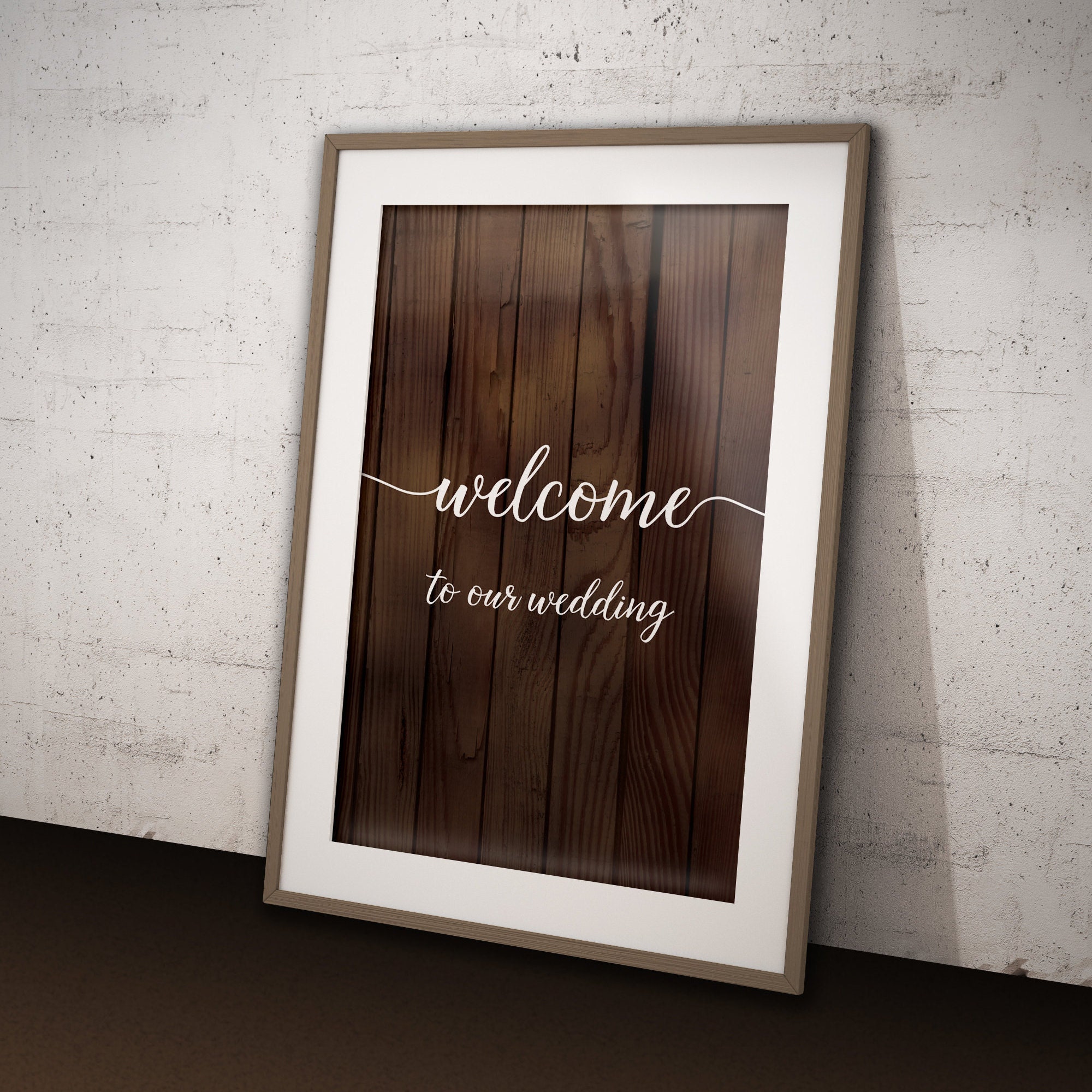 6 Rustic Wedding Sign Template Bundle: Cards & Gifts - Etsy