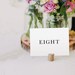 Table Numbers, Modern and Minimalist Black and White Numbers ...