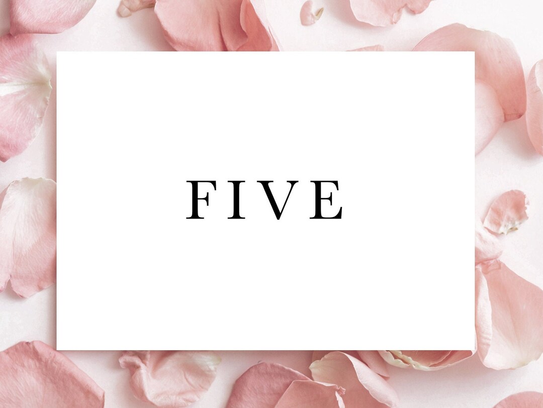 Table Numbers, Modern and Minimalist Black and White Numbers ...