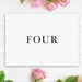 Table Numbers, Modern and Minimalist Black and White Numbers ...