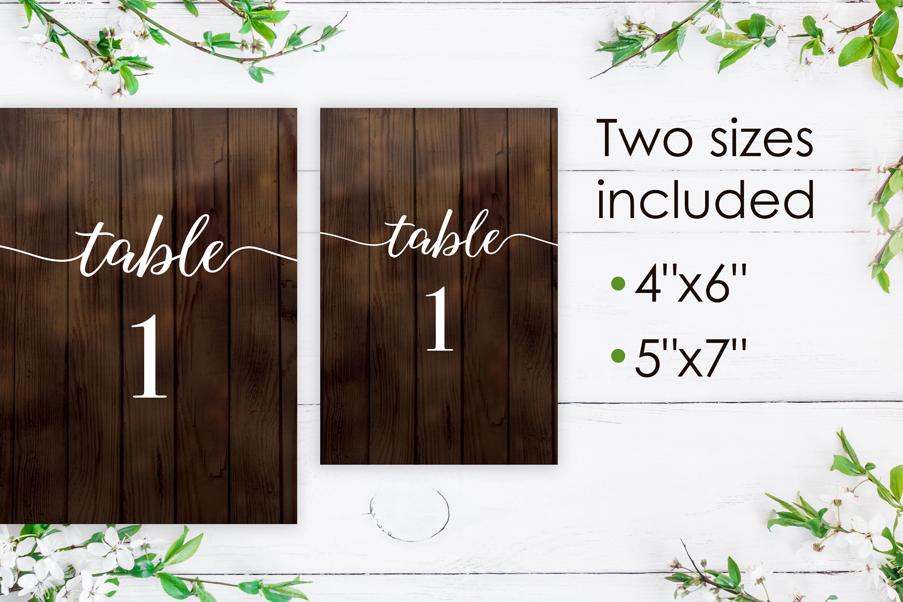 Rustic Table Numbers With Wood Texture, Printable Template for Wedding ...