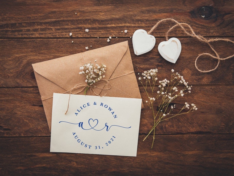 Wedding Logo Design With Bride and Groom's Names - Etsy