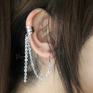 New Simple Dangly Chain Ear Cuff Earring - Etsy