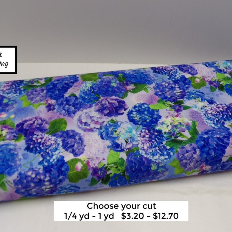 Hydrangea Fabric - Etsy