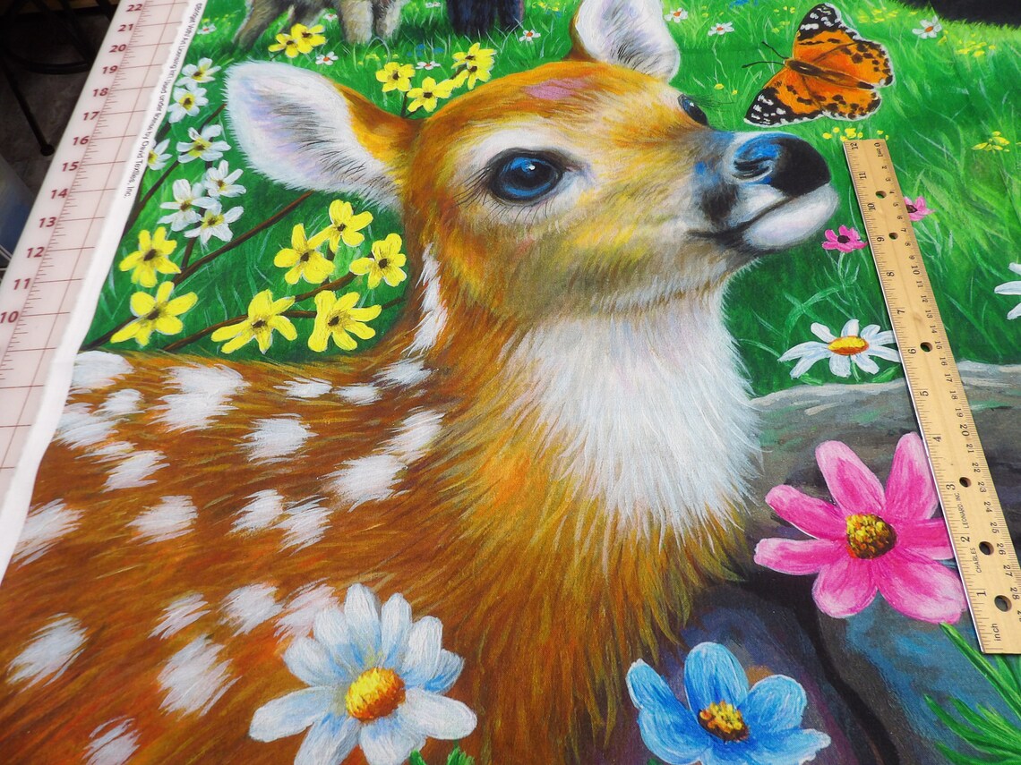 1504 Farm Animals Panel David Textiles Digitally Printed - Etsy