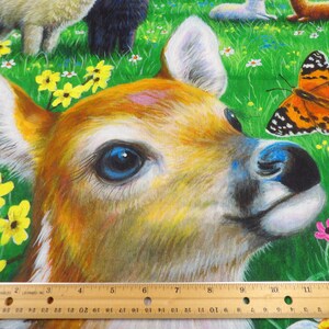 1504 Farm Animals Panel, David Textiles Digitally Printed Cotton Fabric ...