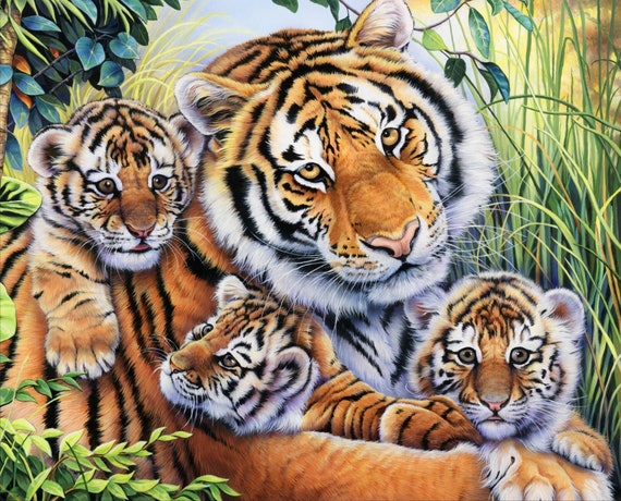 Tiger Family Wallpaper