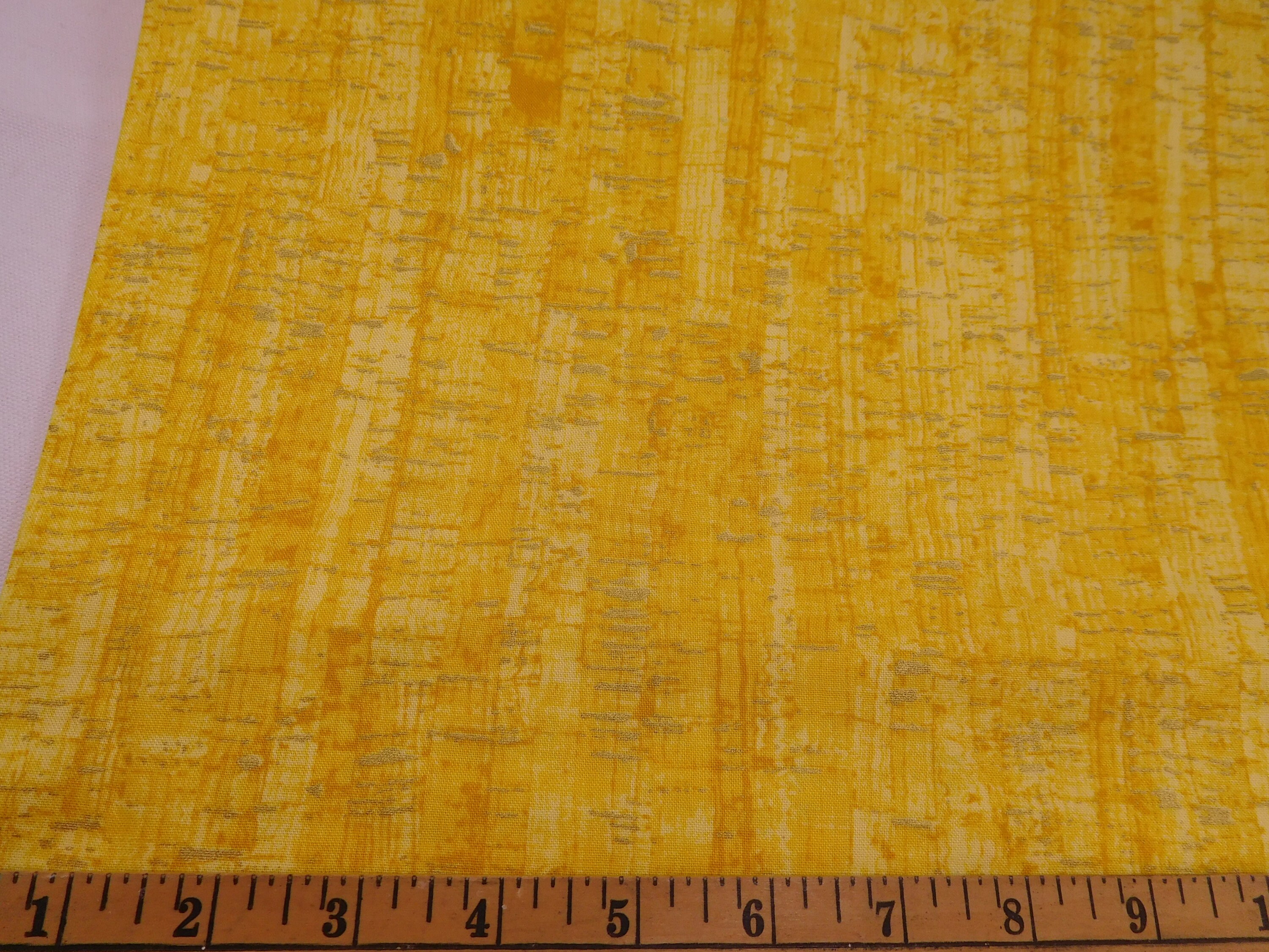 1091 Uncorked Butter Yellow Metallic Blender Fabric From - Etsy