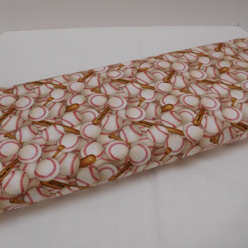 Baseballs & Bats Sports Cotton Fabric by the Yard - Etsy