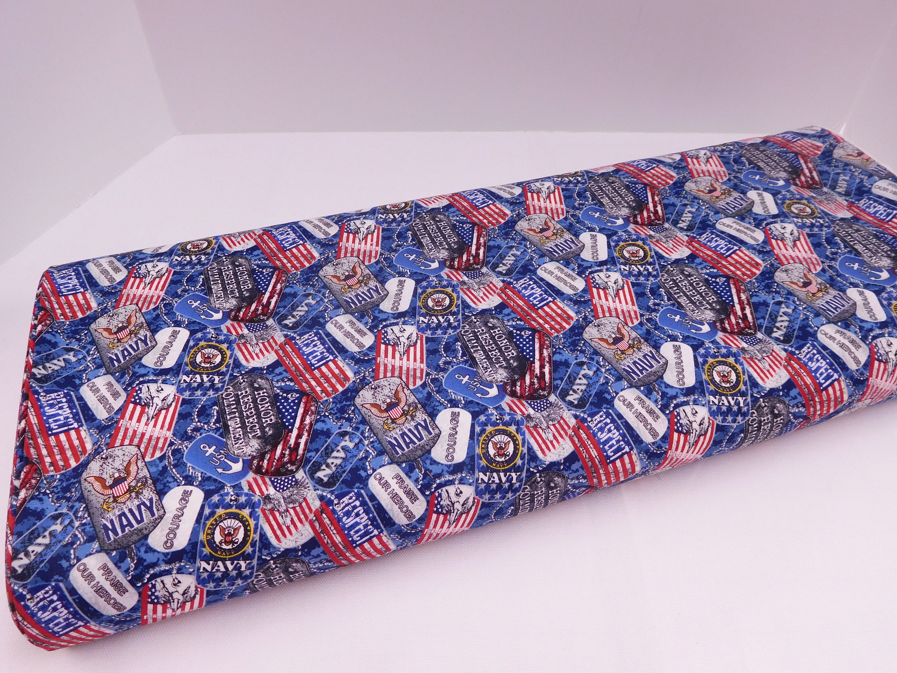 1111 US Navy Dog Tags Fabric by the Yard From Sykel. Military - Etsy