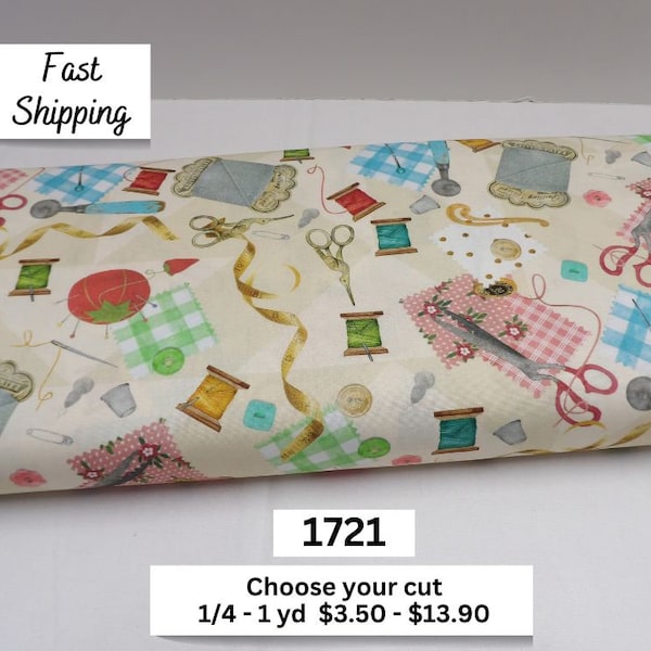 Sewing Theme Fabric - Etsy