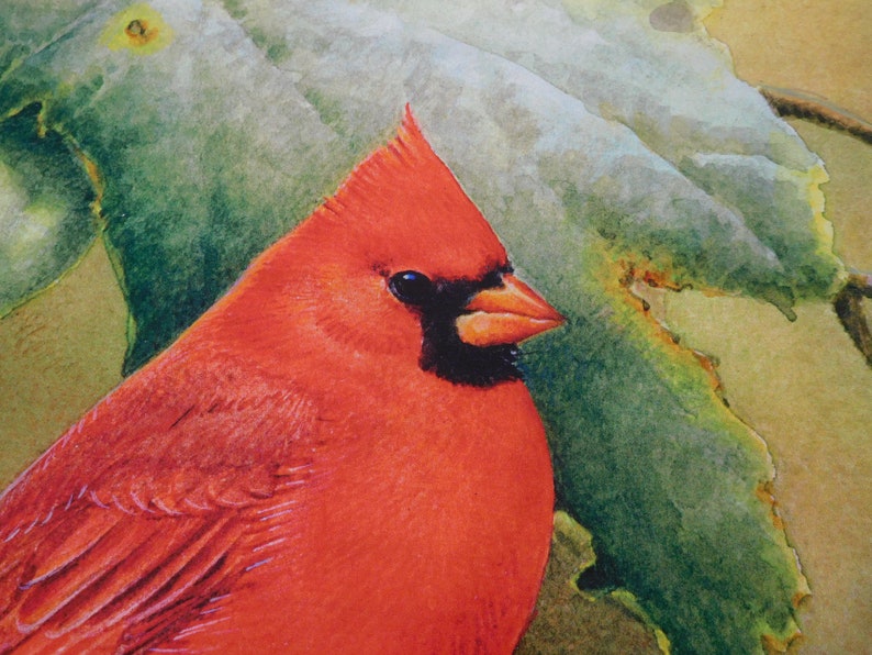 922 Red Cardinals in the Orchard Panel Cardinal Lovers - Etsy