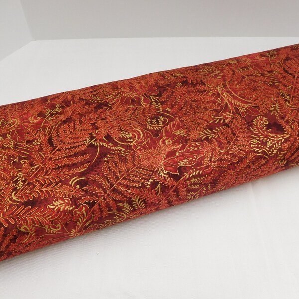 Red Gold Fabric - Etsy