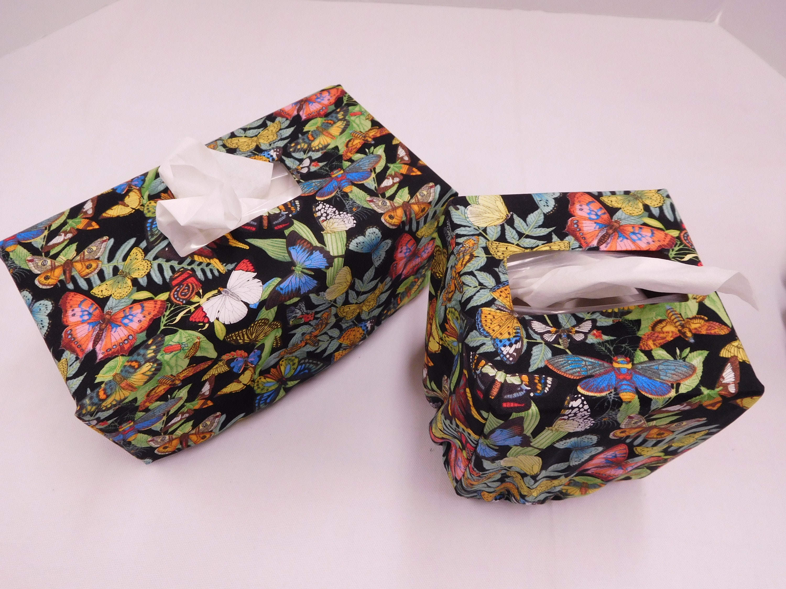 990 Butterflies Moths Tissue Box Cover Rectangular Square - Etsy