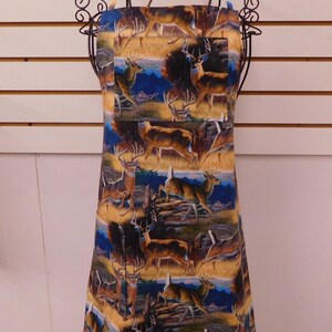 920 Deer Quilt Fabric Panel Whitetail Deer Trophy Buck Startled Buck ...