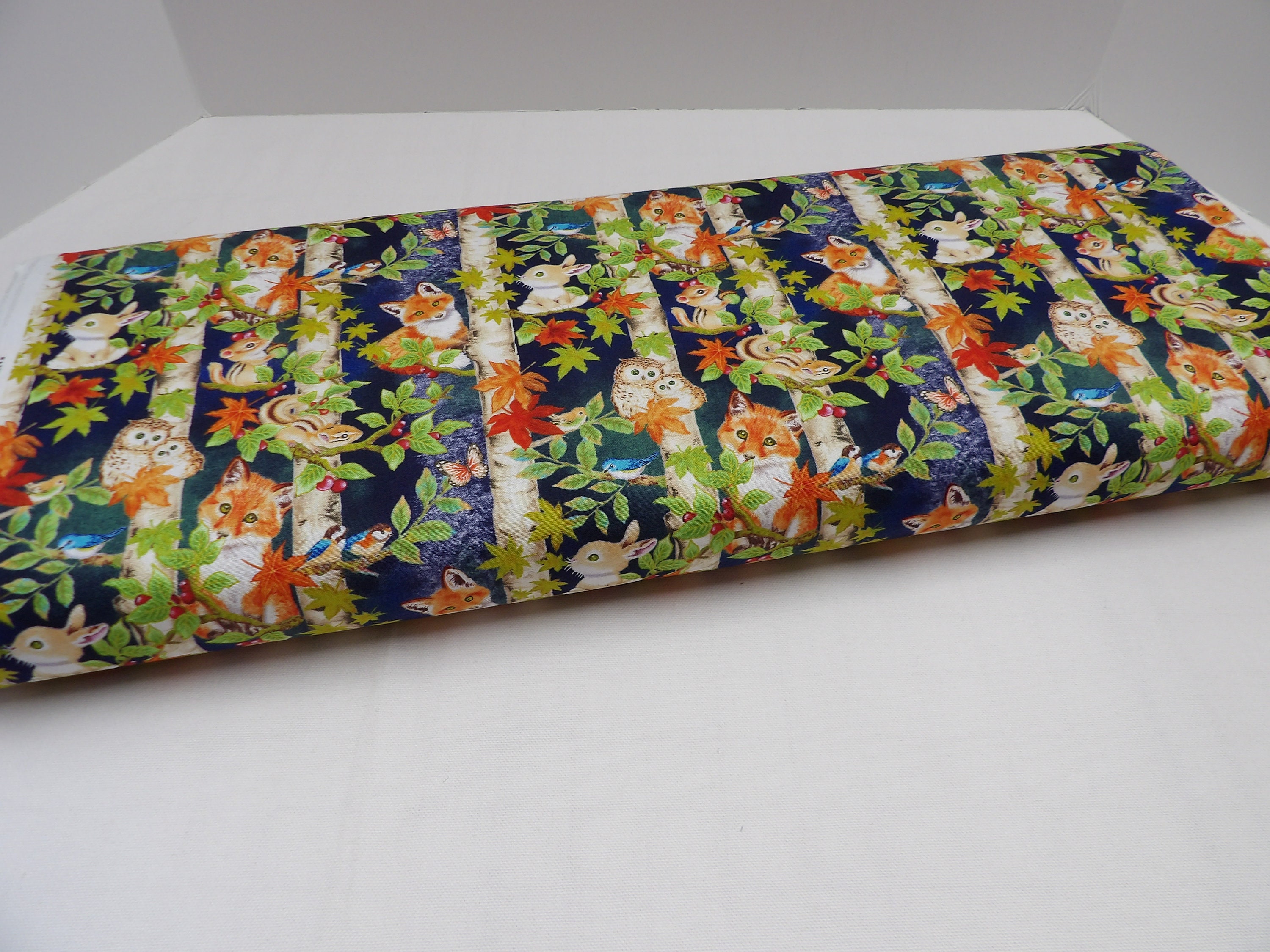 1511 Mama Fox and Cub 100% Cotton Fabric Panel 23.5" W X 43" L, by ...