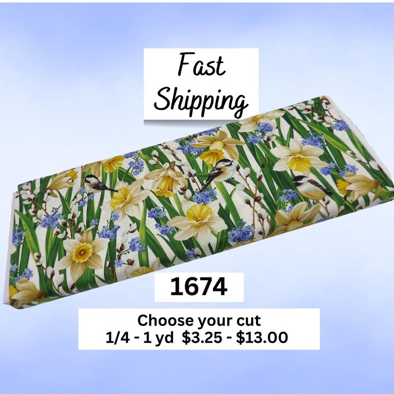 Linen Daffodil Fabric - Etsy