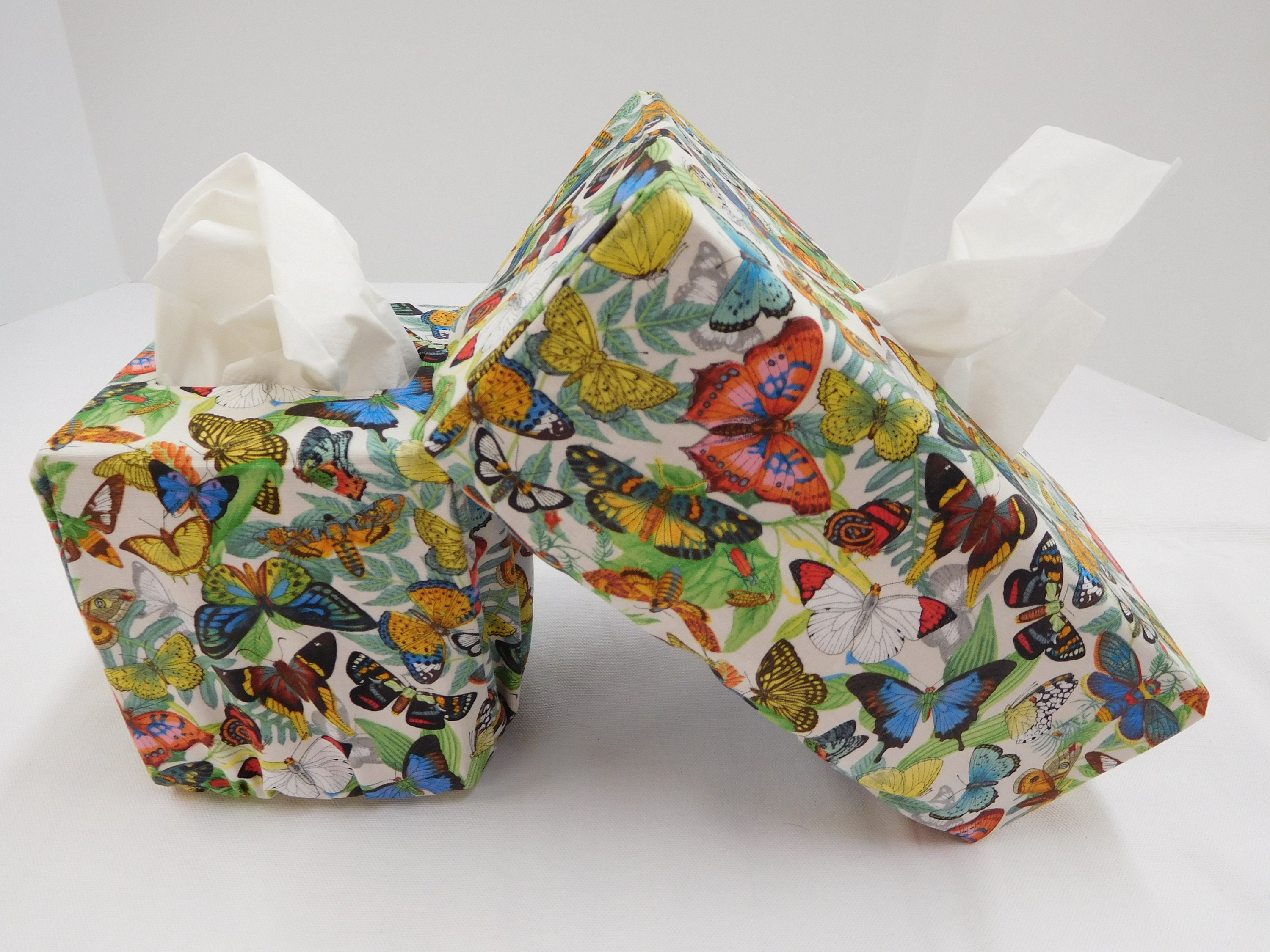 990 Butterflies Moths Tissue Box Cover Rectangular Square - Etsy