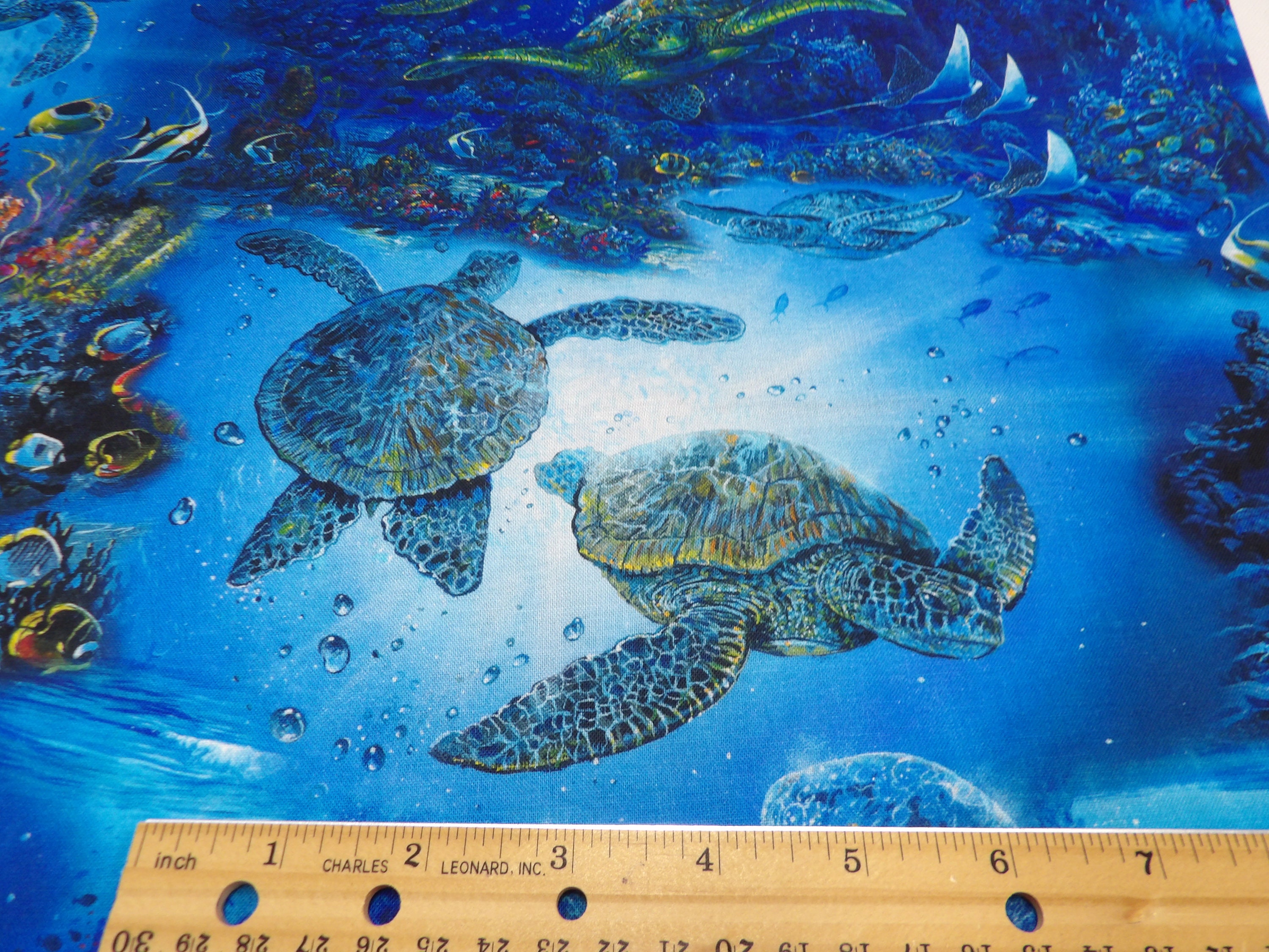 1499 Underwater Sea Life Cotton Fabric by the Yard. Choose - Etsy