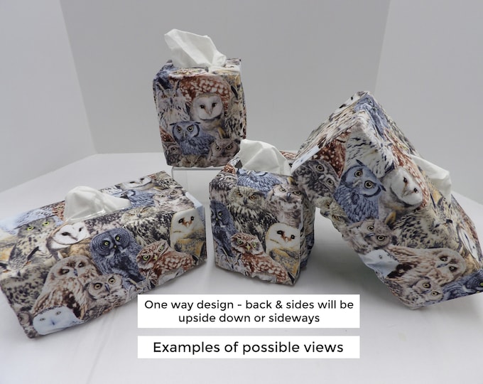Owl Tissue Box Cover - Etsy