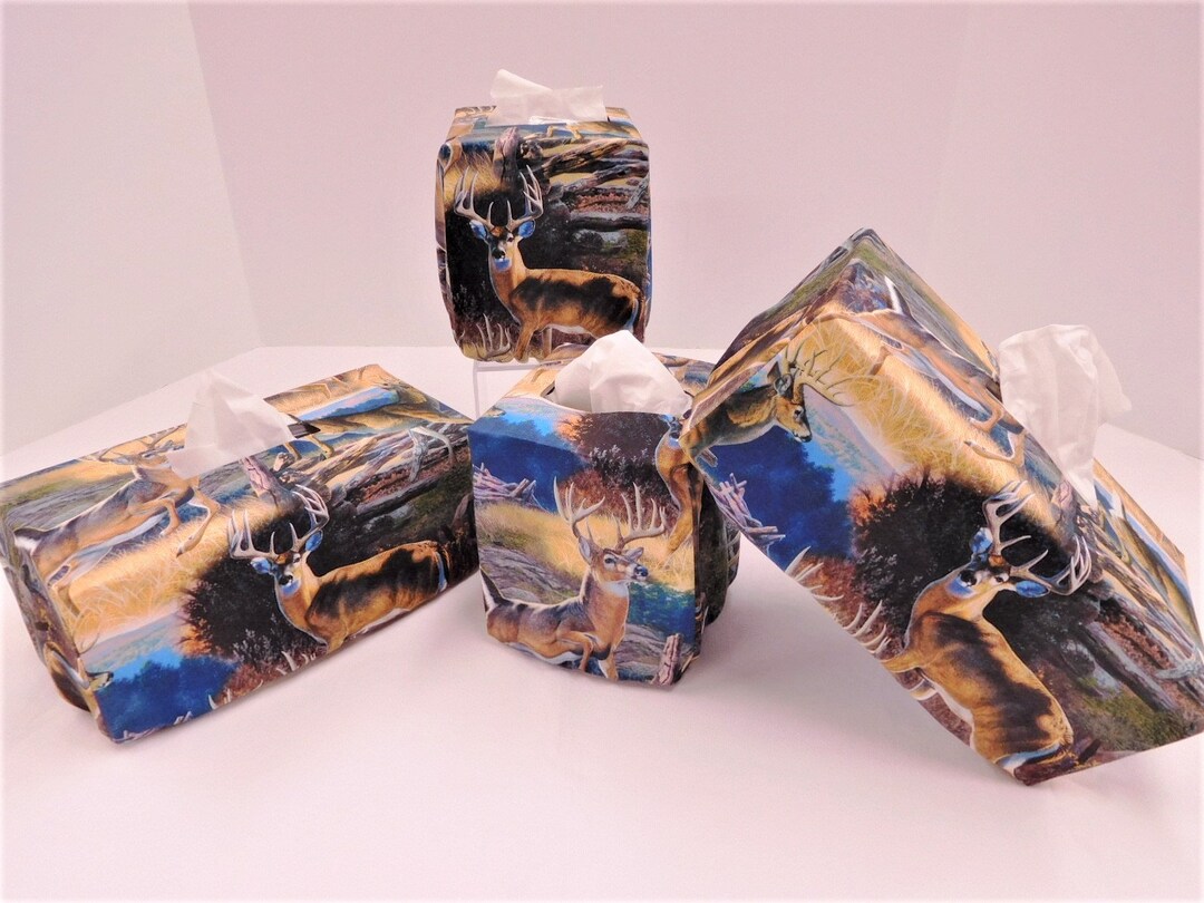 921 Whitetail Deer Tissue Box Cover Square Rectangular - Etsy