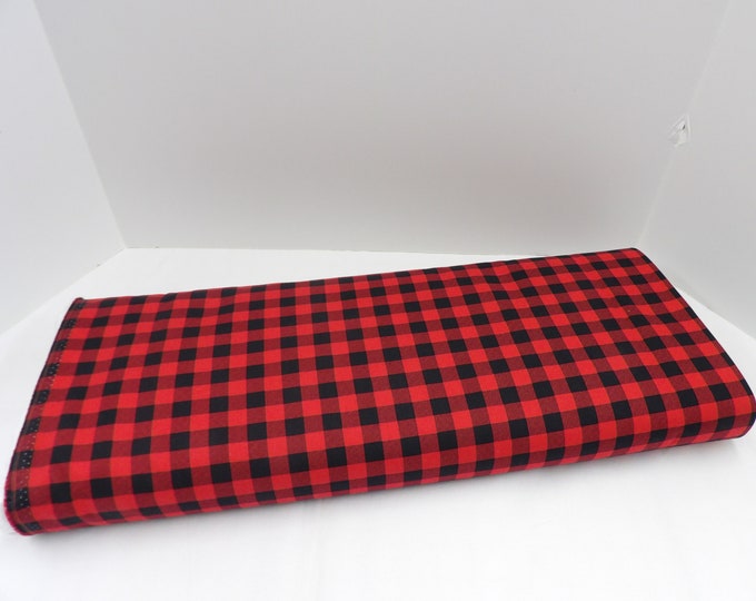 Buffalo Check Fabric Tiny Buffalo Check Red and Black by Sugarfresh Red ...