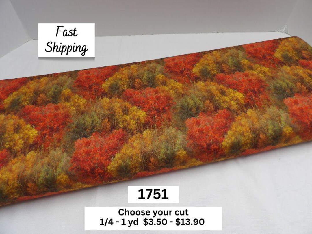 1751 Whitetail Country Forest Texture Fabric by the Yard From 3 Wishes ...