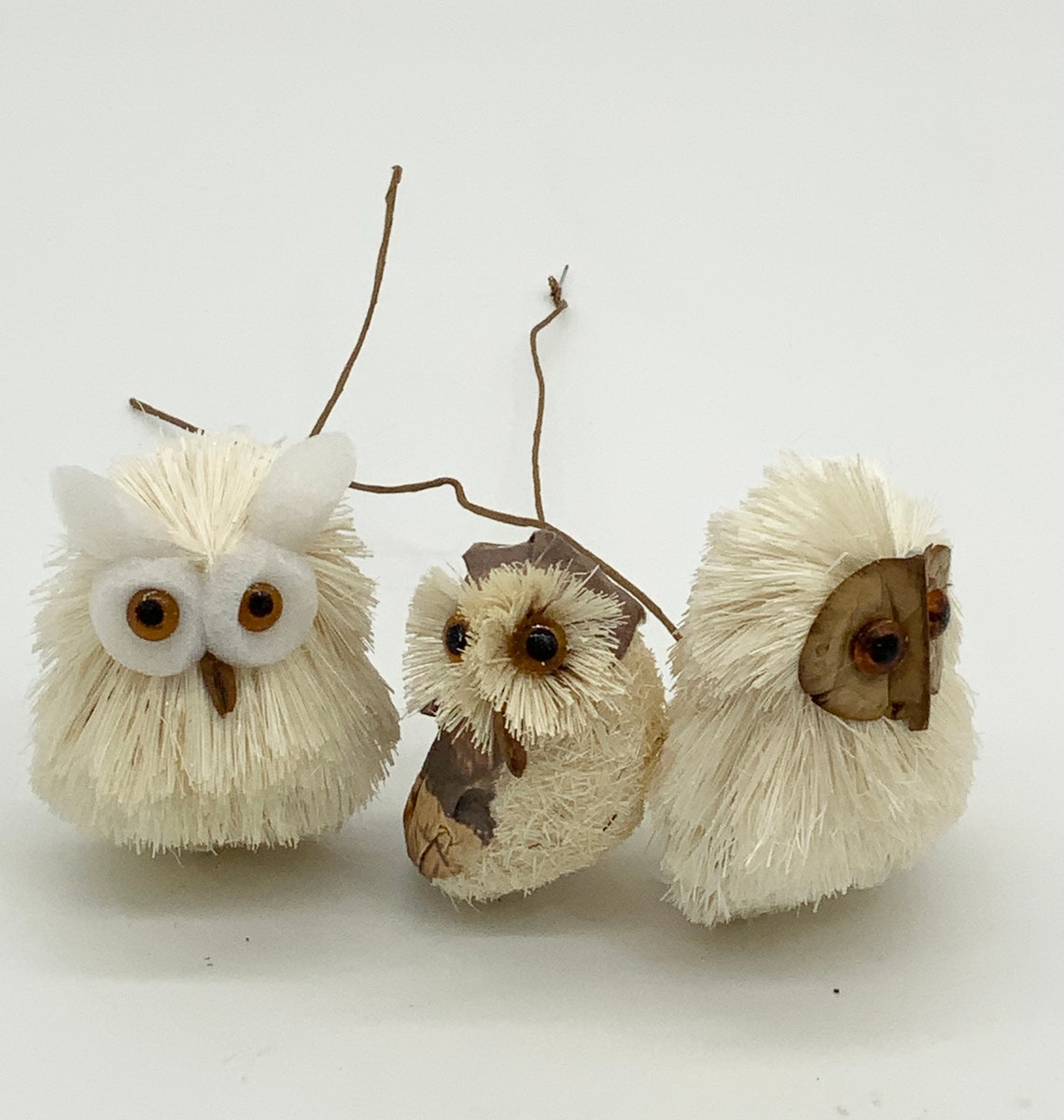 DIY Wreath Owl Accents Woodland Animal Craft Supply White Owl Fall ...