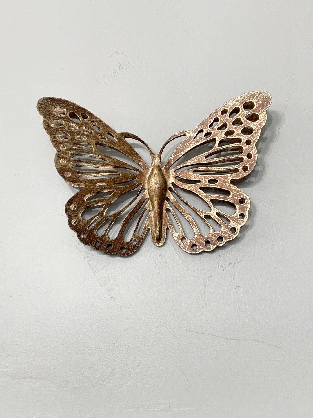 3D Metal Butterfly Home Decor; Metal Butterfly Rustic Wall Decoration ...